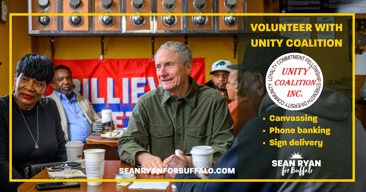 EAST SIDE: Volunteering with Unity Coalition for Sean Ryan · Mobilize